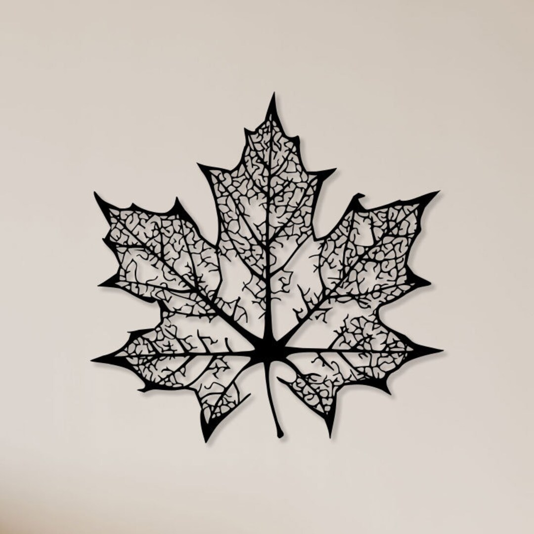 Maple Leaf Metal Wall Art, Metal Wall Hanging, Wall Art Decor, Metal ...