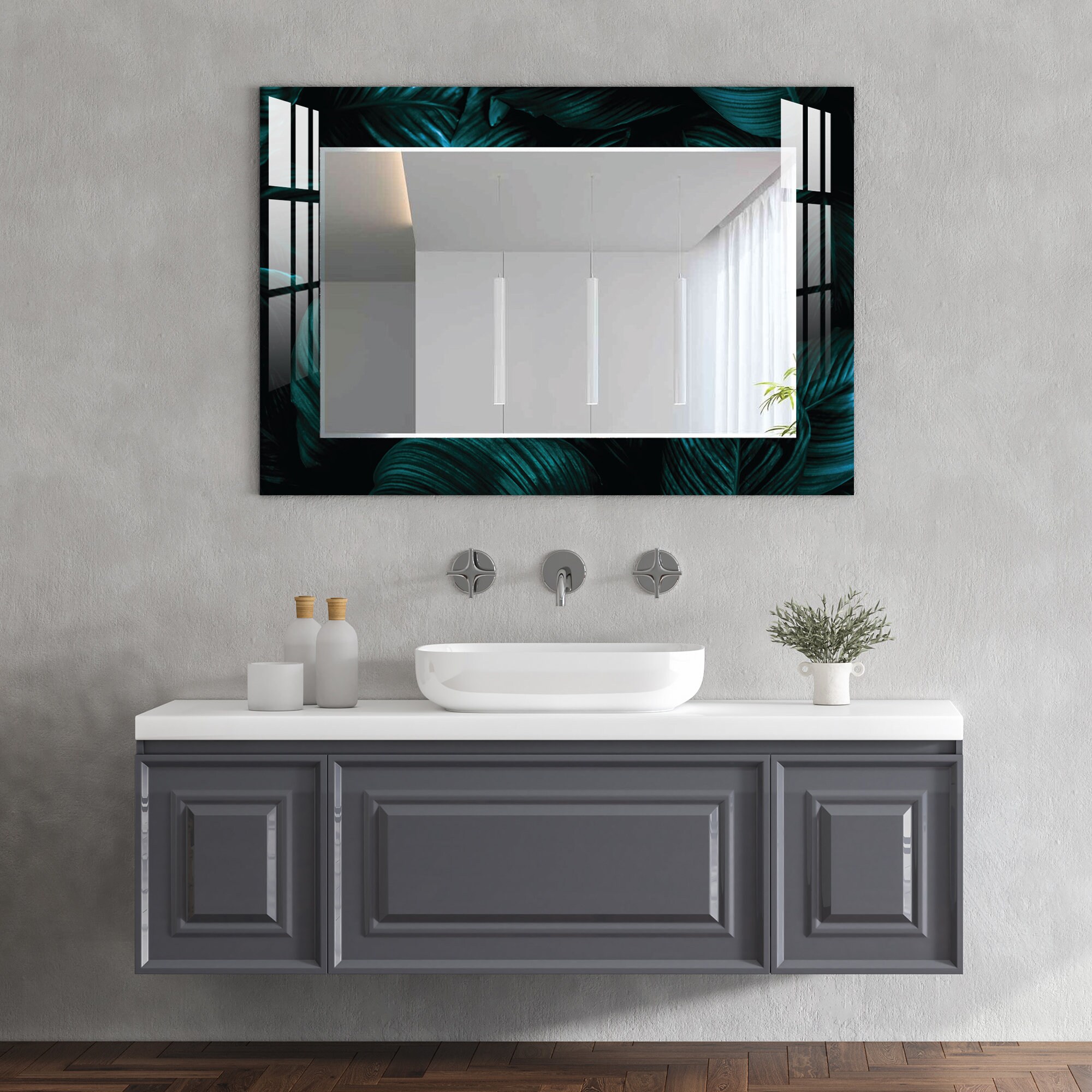 Round Wall Mirror for Bathroom Aesthetic Mirror Wall Decor - Etsy