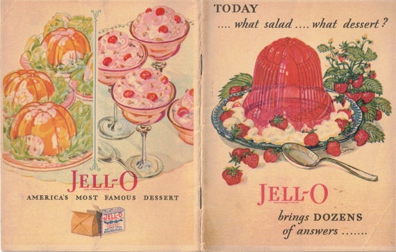 1926 Jello Cook Book Printable Cookbook Vintage Cookbook - Etsy