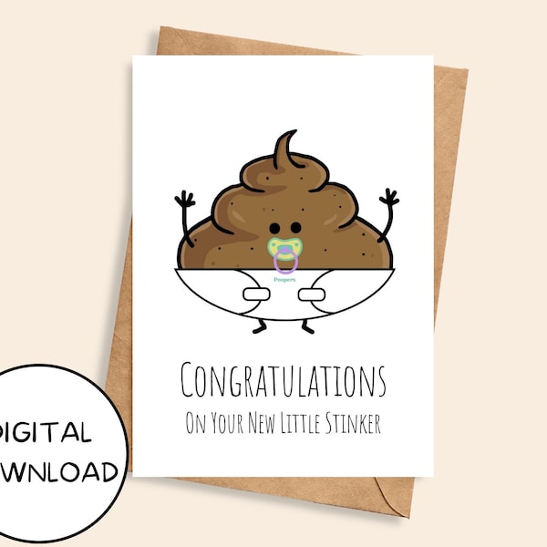 Congratulations Poop - Etsy UK