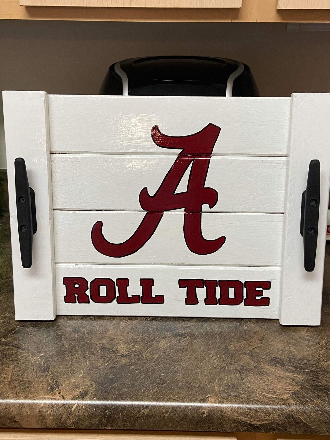 Alabama UNIVERSITY Tailgate Tray Handpainted Wooden Tray - Etsy