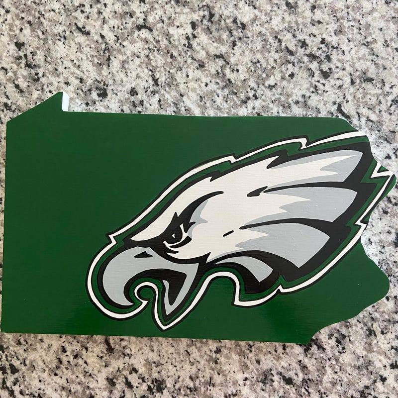 Philadelphia Eagles Painted - Etsy