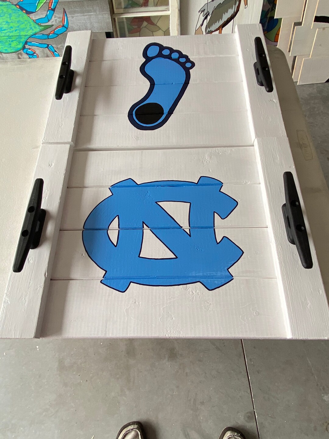 Wooden Tailgate/tv Tray UNC - Etsy