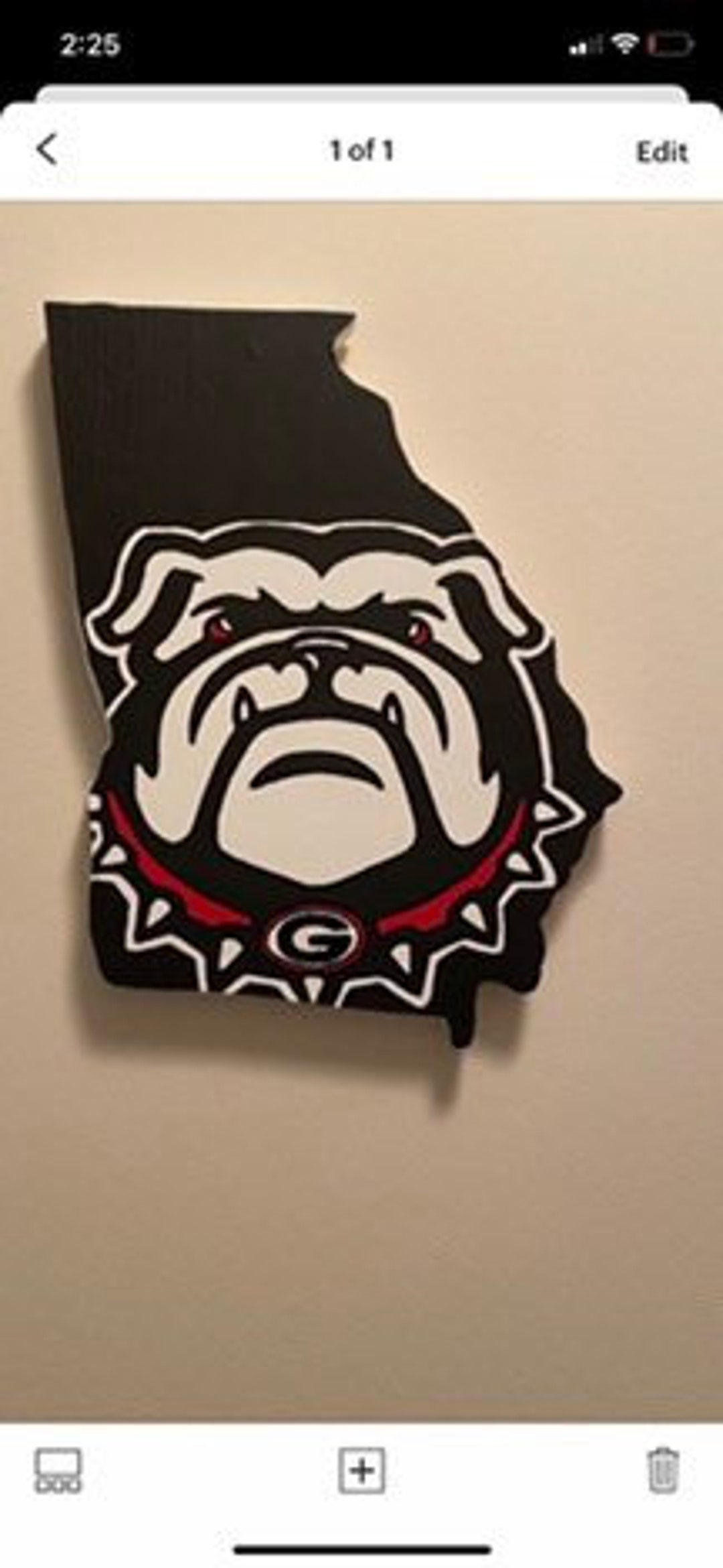 Georgia State Shape Georgia Wood Cut Out Hand Painted - Etsy