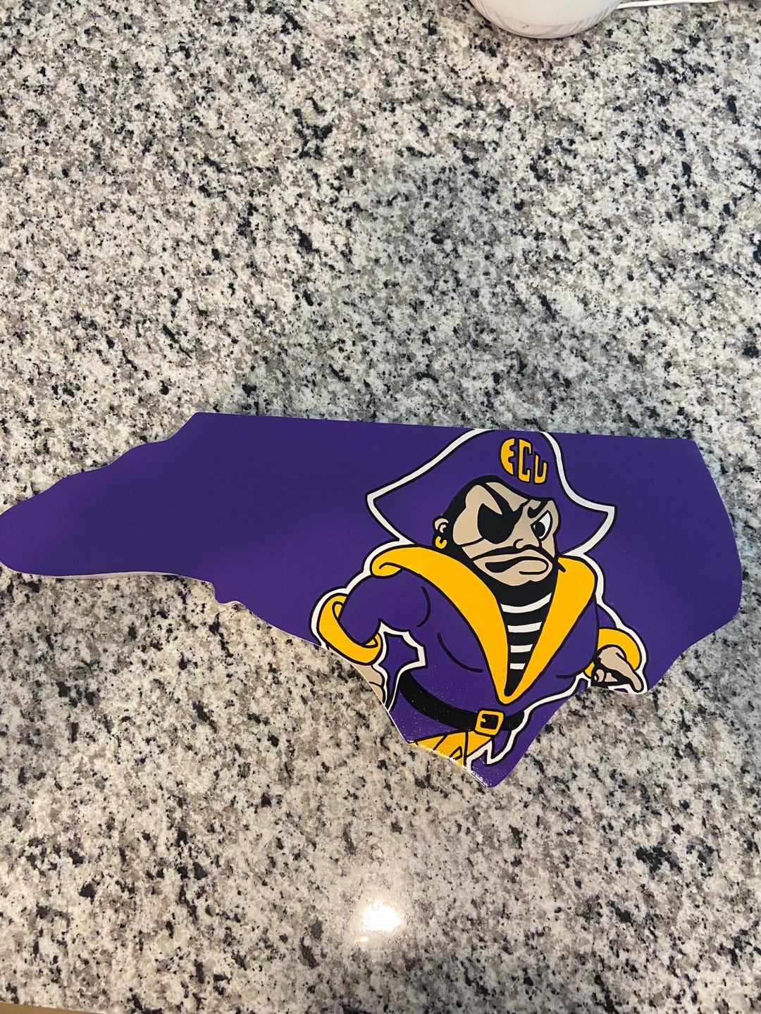 Hand Painted ECU Wall Sign - Peedee Pirate - East Carolina University ...