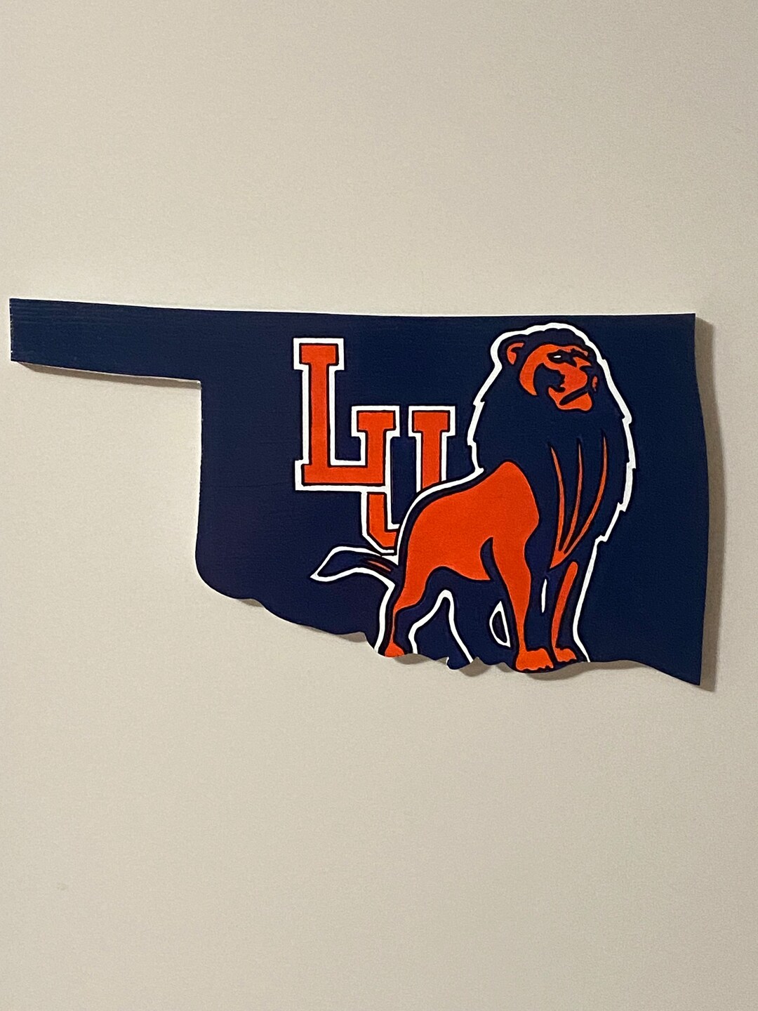 Langston University Handpainted Wooden Cutout in the Shape of Oaklahoma ...