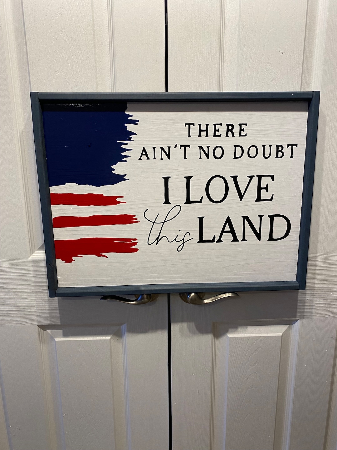 Handpainted There Aint No Doubt Wall Decor Sign. Framed With . 17in X ...