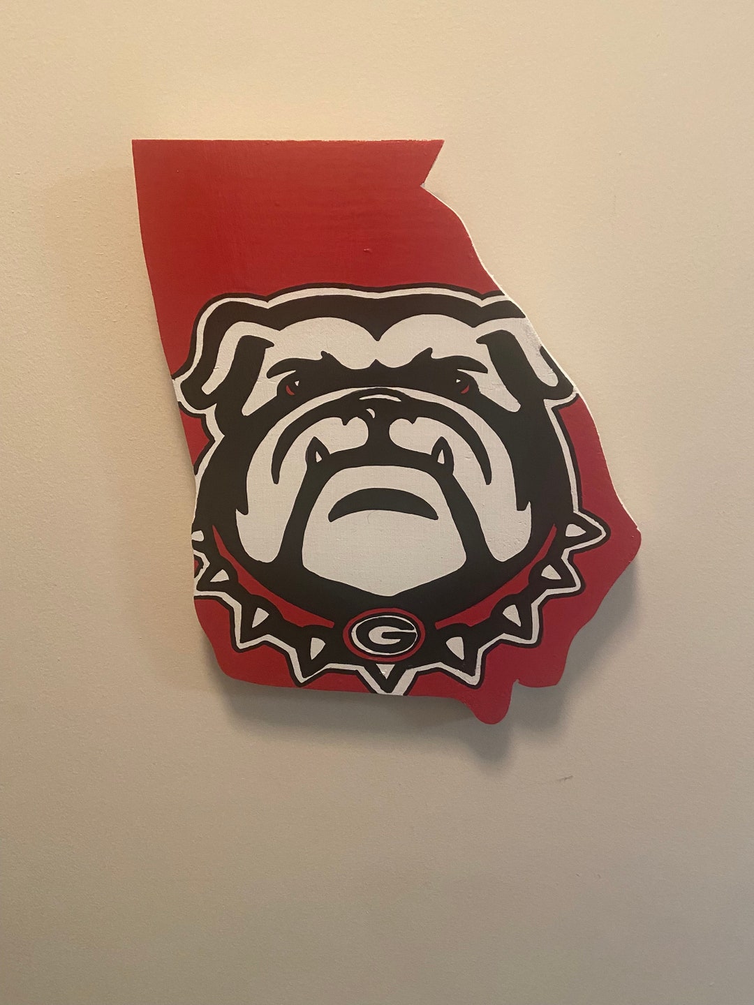 Georgia State Shape Georgia Wood Cut Out Hand Painted - Etsy