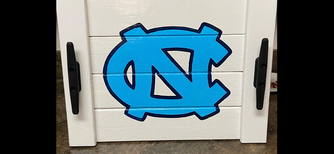 UNC UNIVERSITY Tailgate Tray Handpainted - Etsy