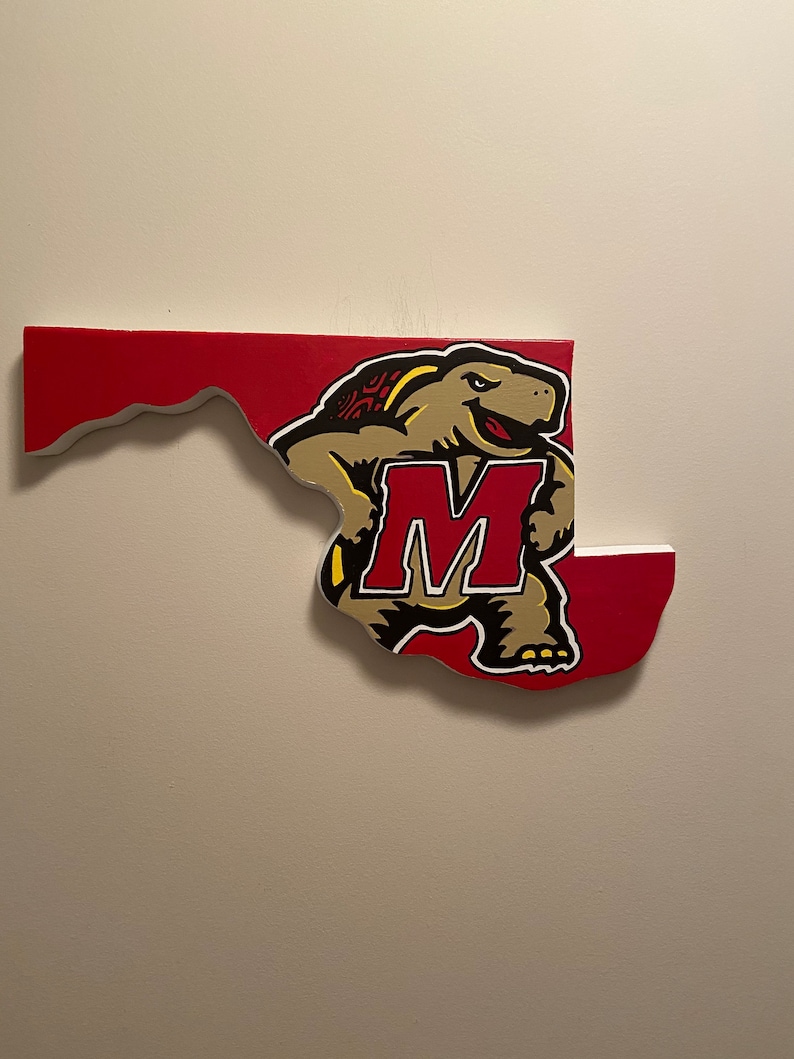 16x 9 Hand Painted Maryland Sign - Etsy