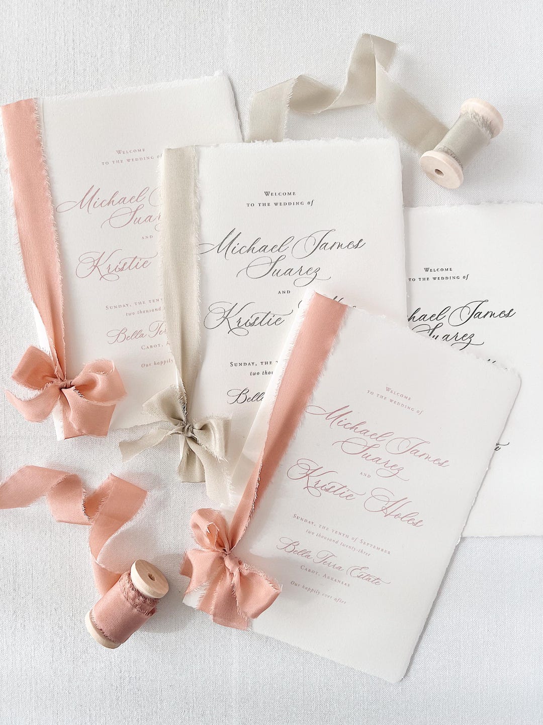 Elegant Wedding Program, Luxury Wedding Program, Premium Paper Wedding ...