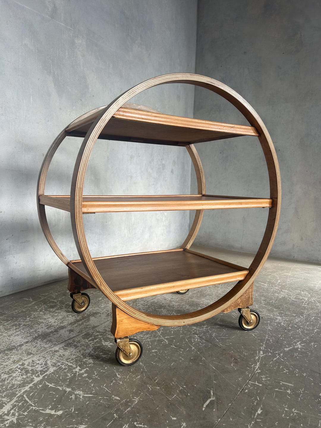 Art Deco 1930s Circular Drinks Trolley / Hostess Trolley - Etsy