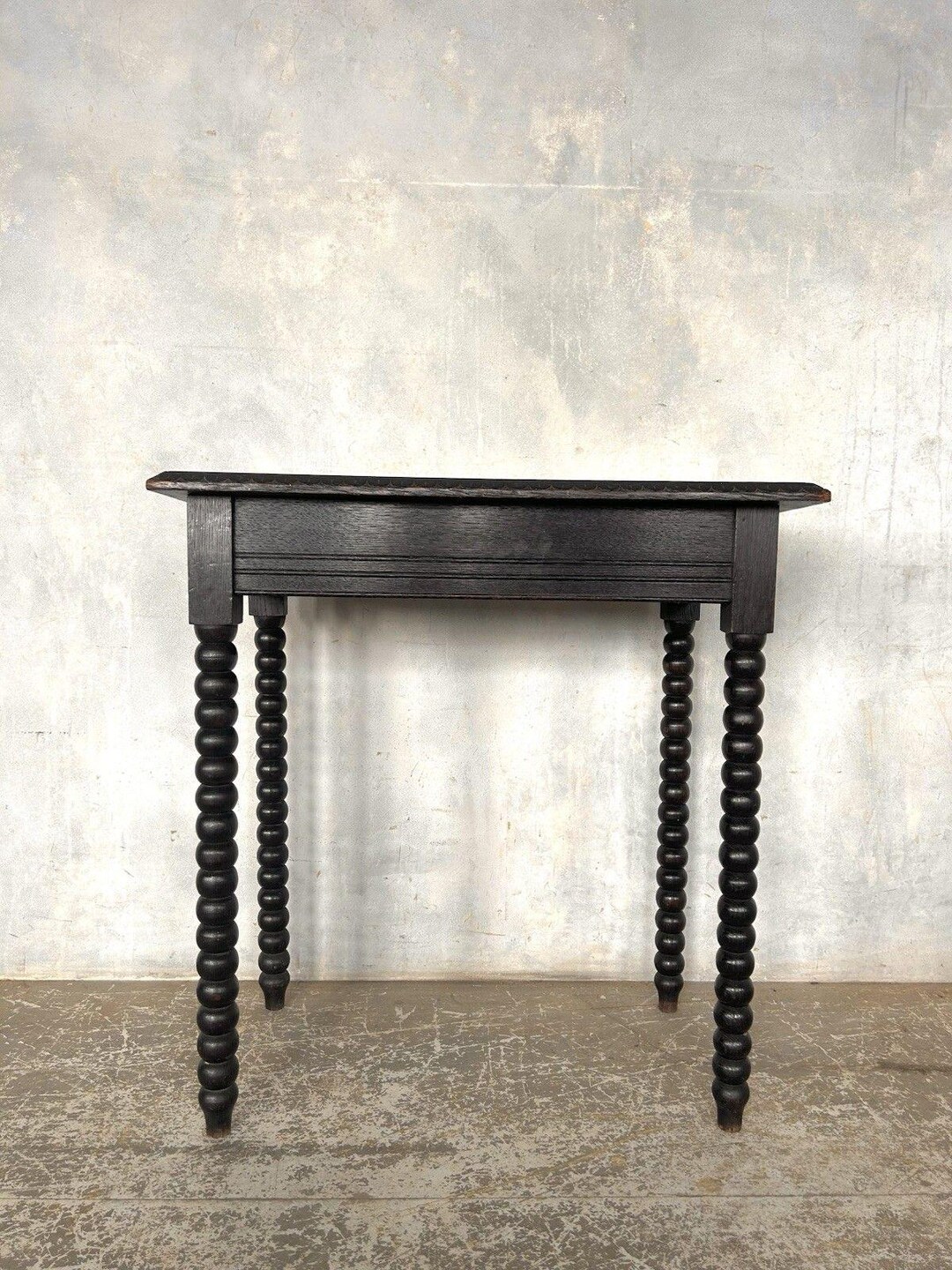 Antique Bobbin Leg Table - Etsy