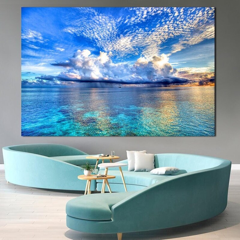 Turquoise Canvas - Etsy