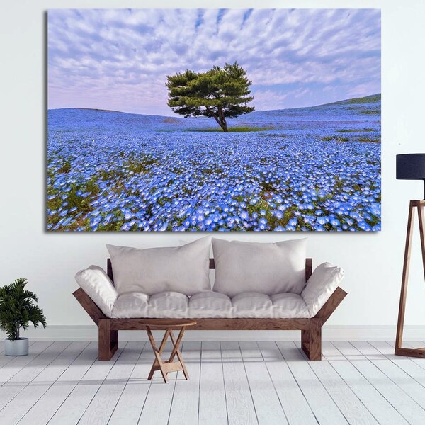 Blue Cottagecore Art - Etsy