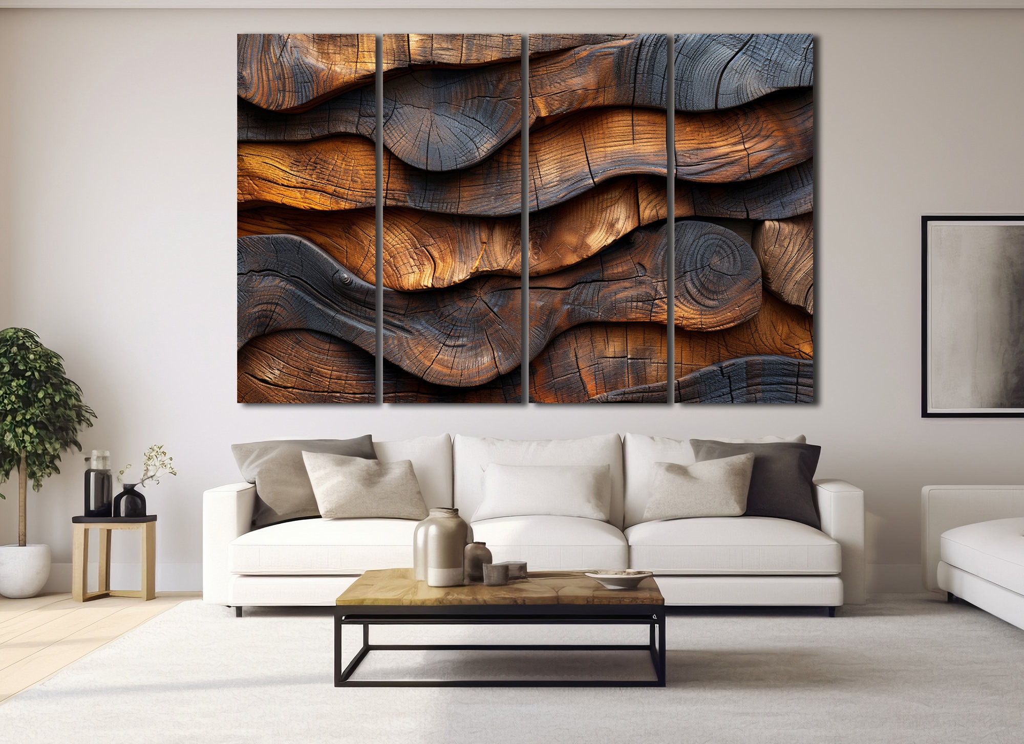 Old Rustic Wood Canvas Wall Art PRINT Rustic Minimalist Boho Decor - Etsy