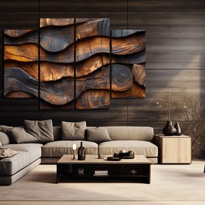 Old Rustic Wood Canvas Wall Art Print Boho Decor Minimalist Wall Art ...