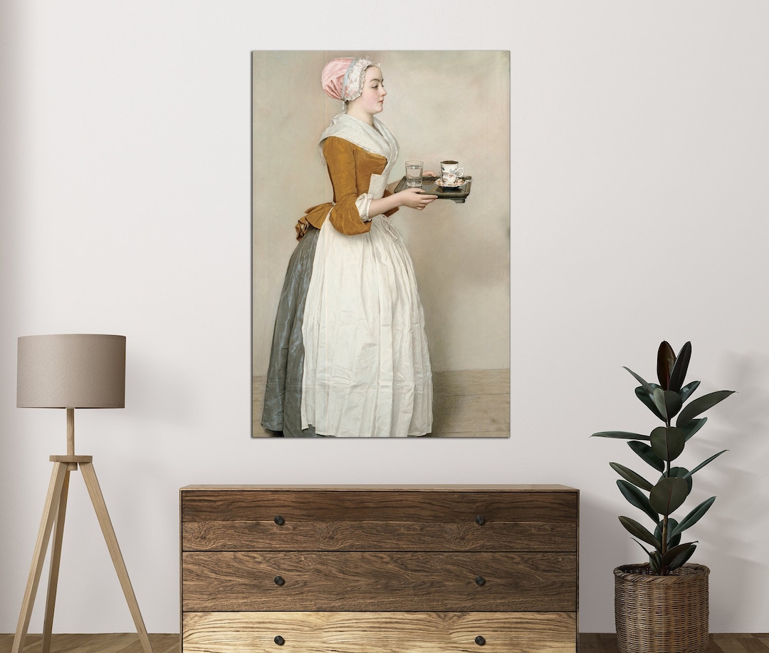 Jean-etienne Liotard the Chocolate Girl Print Canvas Classic ...