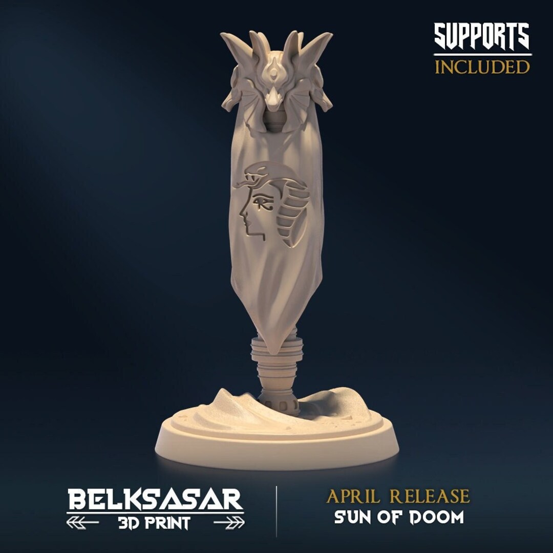 Doom Sun Banner Pinup DND Miniatures Dungeons and Dragons Figure RPG ...