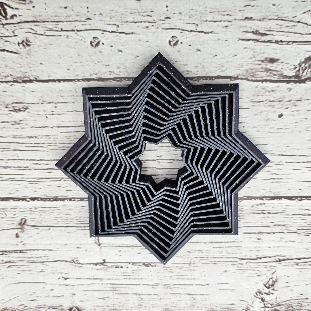 8 Point Fidget Star 3D Printed Gift Calming Sensory Toy - Etsy