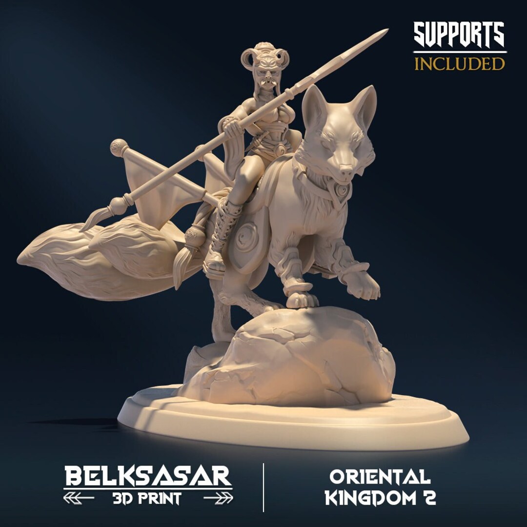 Twilightshine Foxrider: A 32mm Pinup Version Available Dungeon and ...