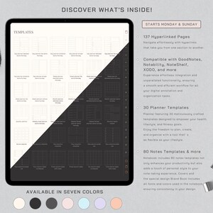 Digital Notebook for Goodnotes Notability Noteshelf XODO | Portrait ...