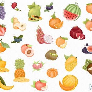 Exotic Fruit Sticker Sheet | Printable Healthy Food Planner Stickers ...