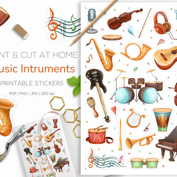 Music Sticker - Etsy