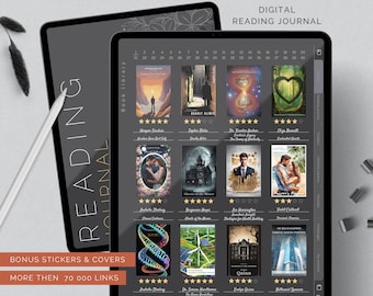 Digital Reading Journal, Book Review & Library Tracker for Goodnotes ...