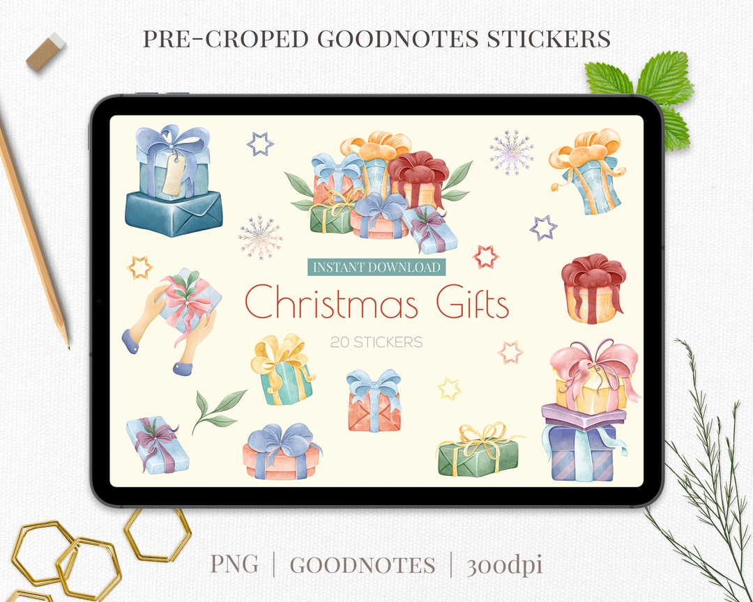 Christmas Gift Goodnotes Stickers Cute Present Boxes Planner Stickers ...