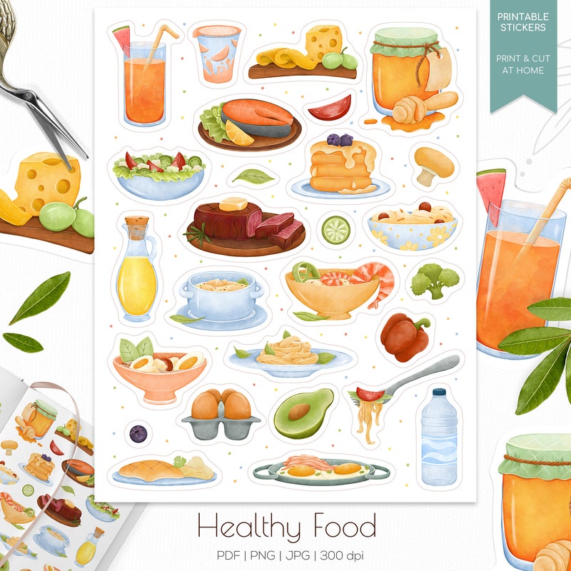 Food Stickers - Etsy