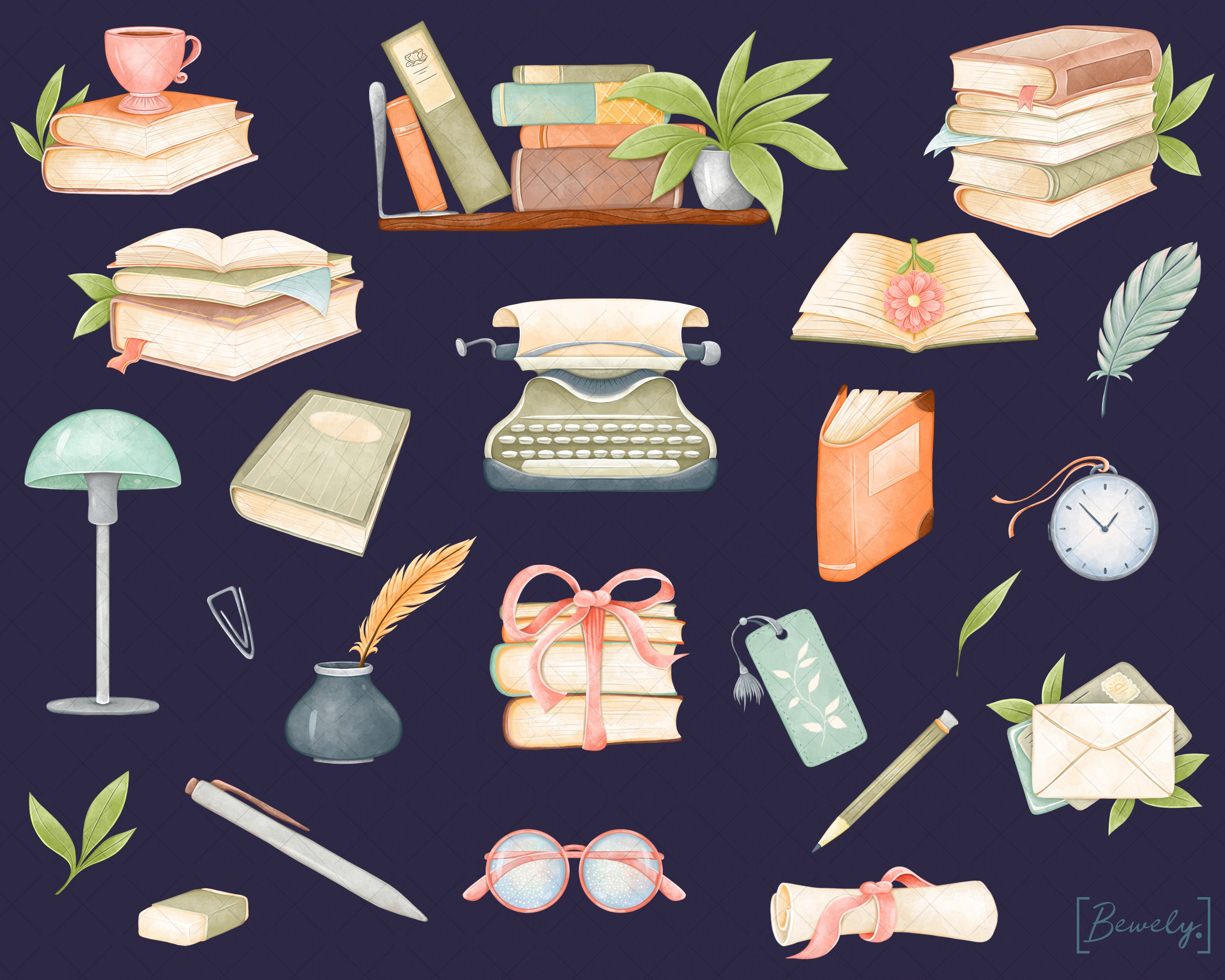 Books Sticker Sheet Education Planner Stickers Bullet - Etsy