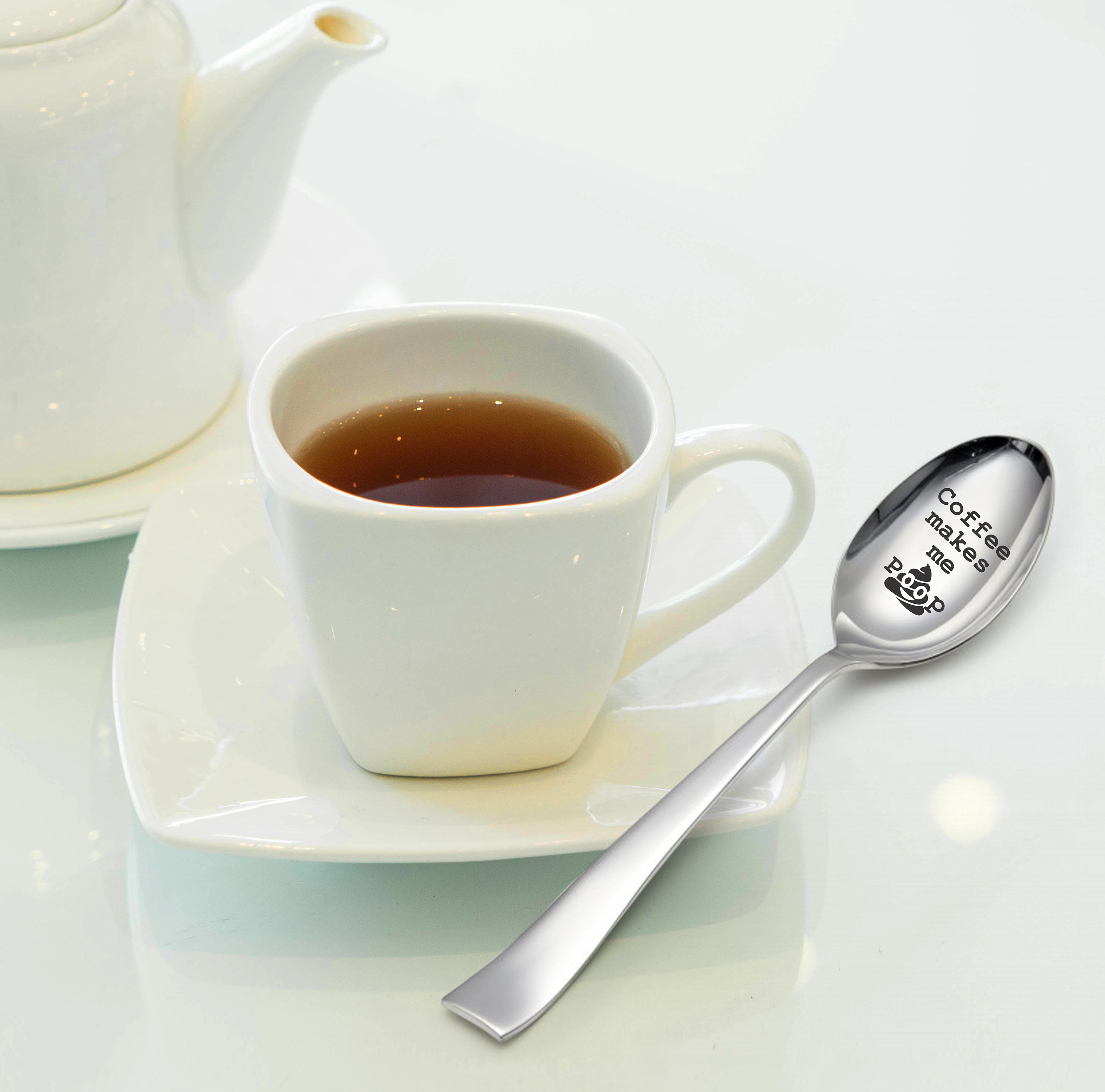 Coffee Makes Me Poop Spoon with Gift Box | Etsy