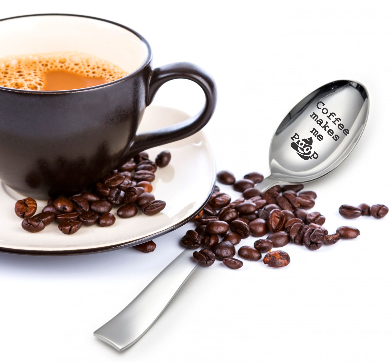 Coffee Makes Me Poop Spoon with Gift Box | Etsy