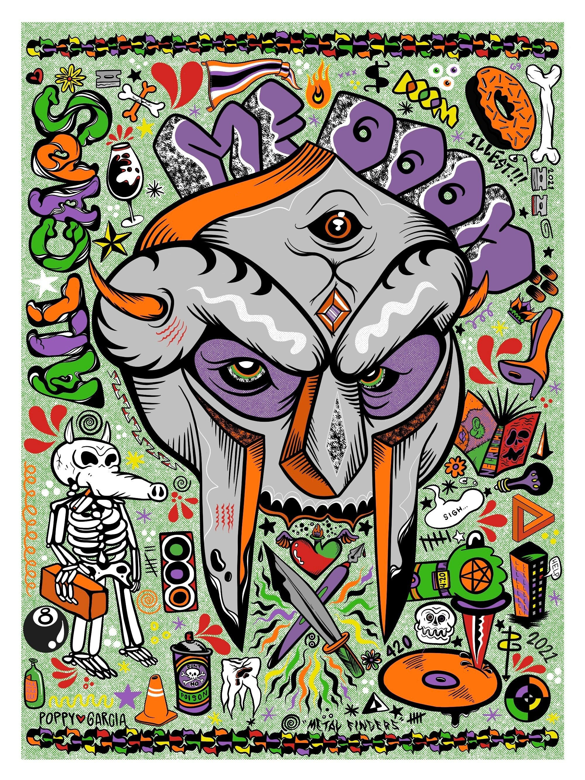 DOOMSDAY 02 // ( MF DOOM ) Artist Giclee Print / Cold Press Paper ...