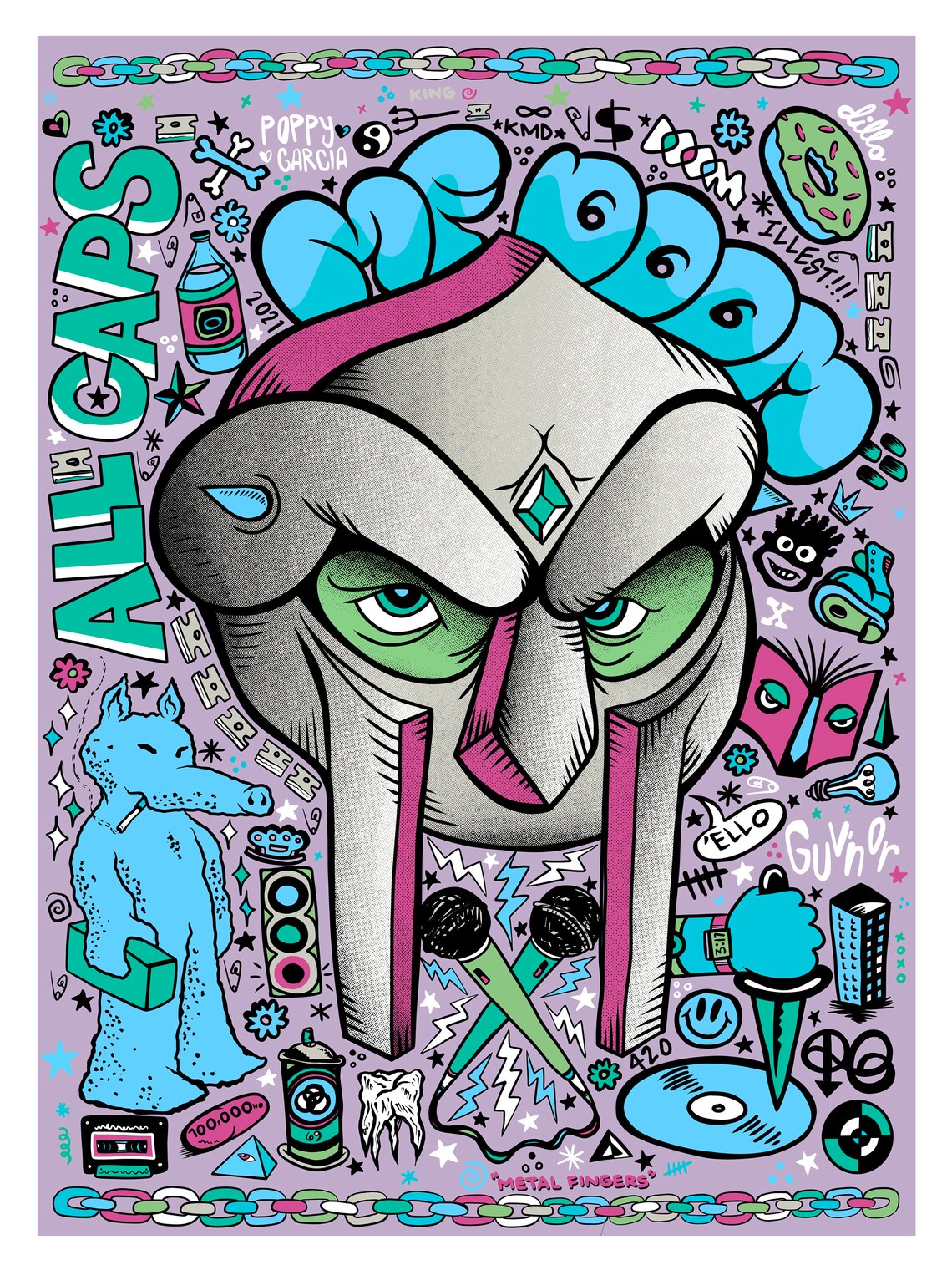 DOOMSDAY 03 // ( MF DOOM ) Lavender Buds Edition // Artist Giclee Print ...