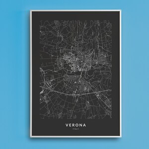 Verona City Map, Verona Poster Print, Vector Map, City Map, City Poster ...