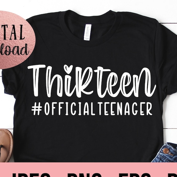 Official Teenager Svg - Etsy
