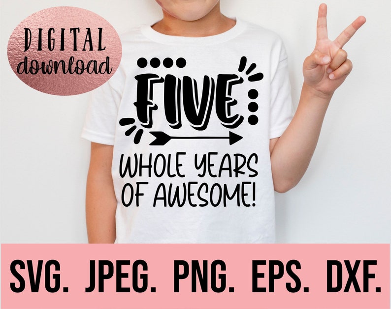Whole Year of Being Awesome SVG Bundle - First Birthday Boy Shirt SVG ...