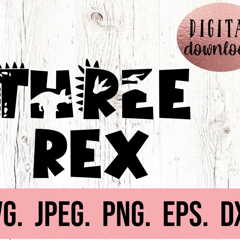 Three Rex Svg - Etsy