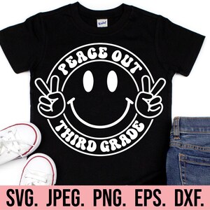 Peace Out 3rd Grade SVG - Grade 3 Graduation - Instant Download ...