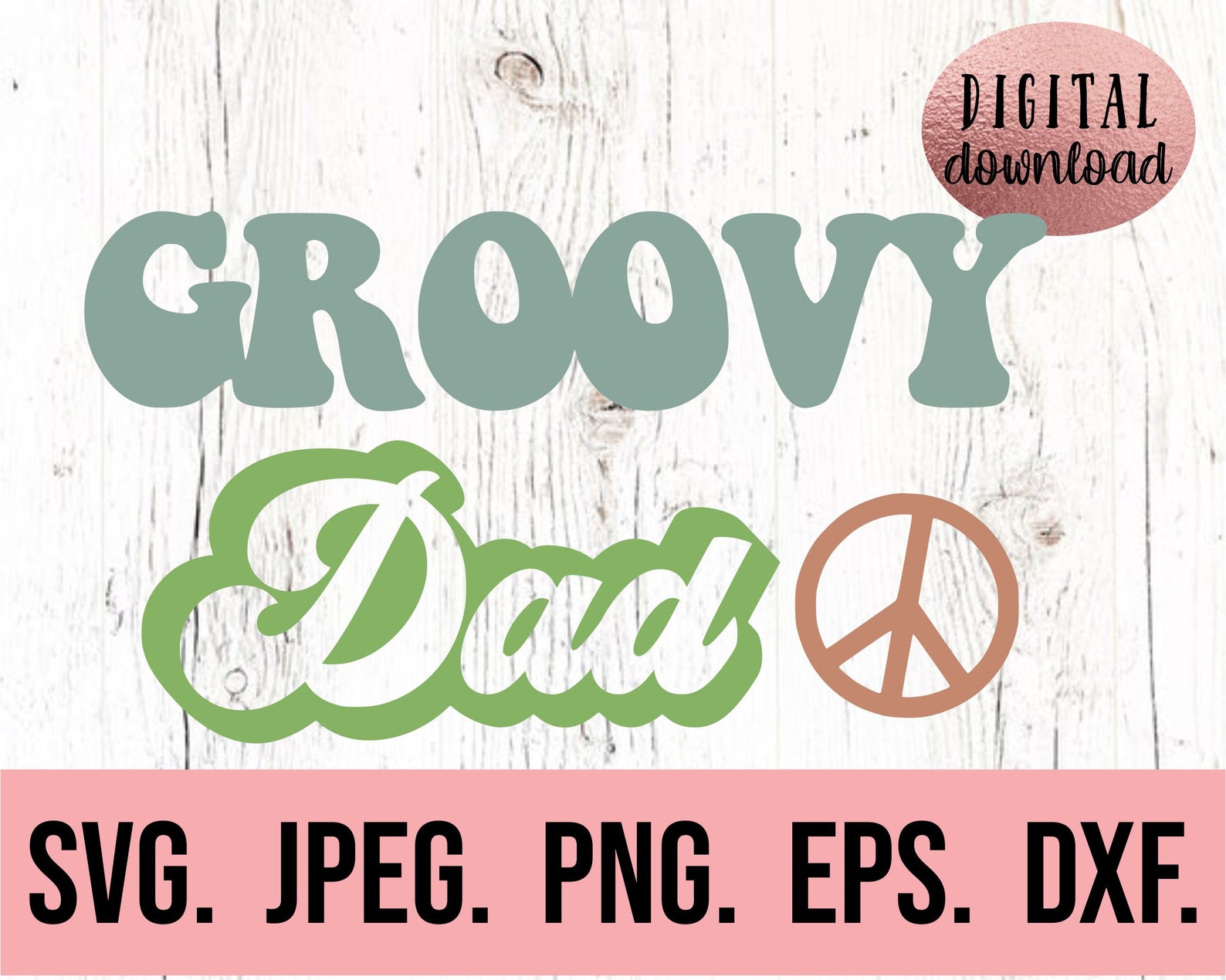 Groovy Birthday Bundle SVG First Birthday Groovy Dad - Etsy