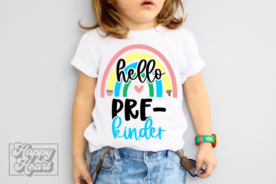 Hello Pre Kinder SVG - Instant Download - Cricut Cut File - Back to ...