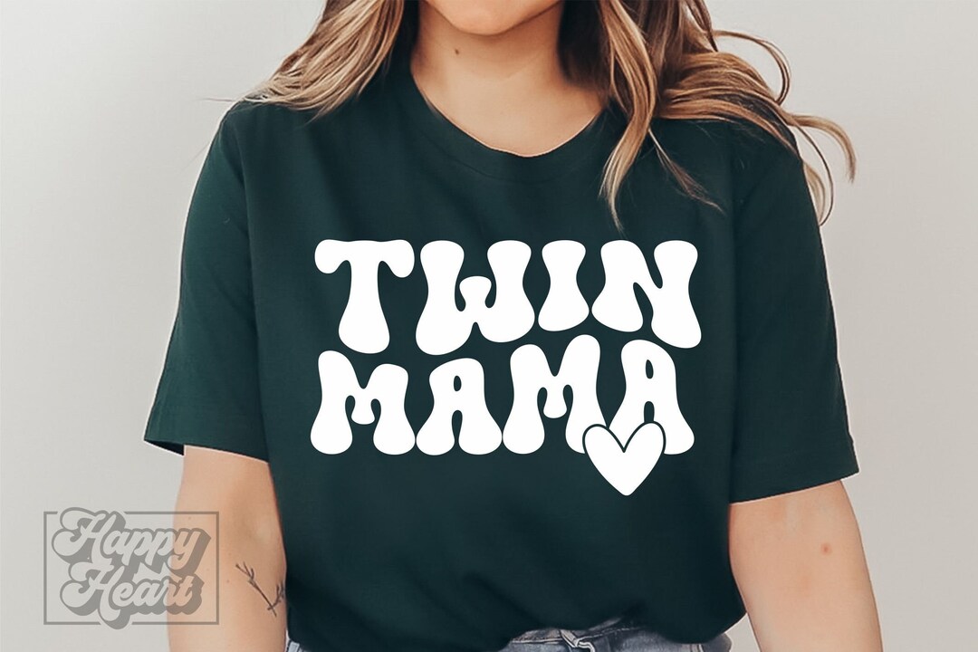 Twin Mama SVG PNG - in My Twin Mom Era Svg - Retro Boy and Girl Mom ...