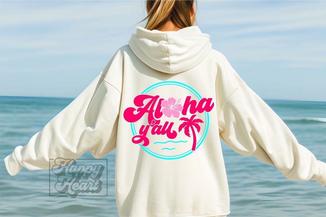 Aloha Y'all SVG - Hawaiian Flower - Digital Download - Cricut Cut File ...
