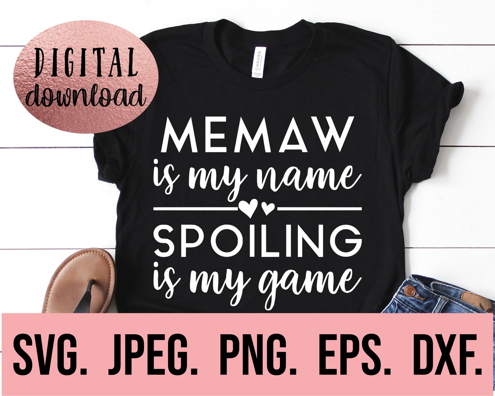 Memaw is my Name Spoiling in my Game svg Most Loved Memaw | Etsy