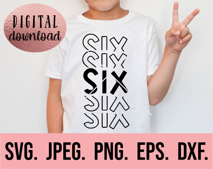Sixth Birthday SVG, I Make Six Look Awesome Svg, Six Birthday Svg, 6th ...