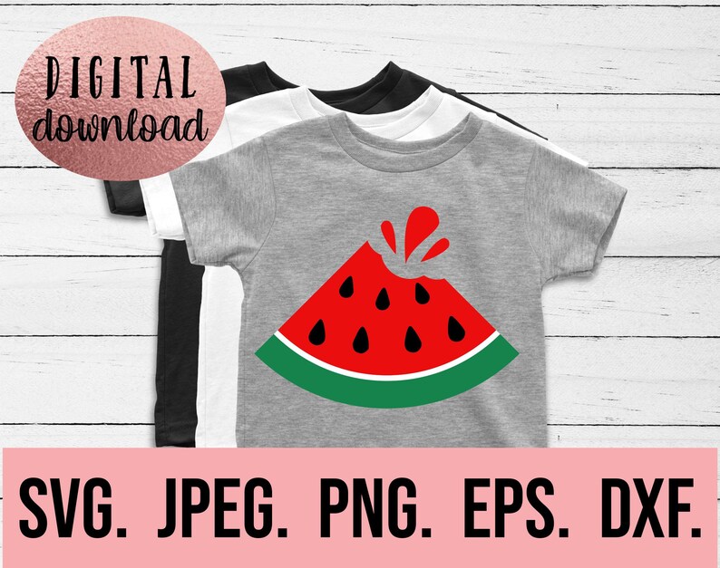 Watermelon Clipart SVG - Watermelon SVG - Fruit Slice - Birthday ...