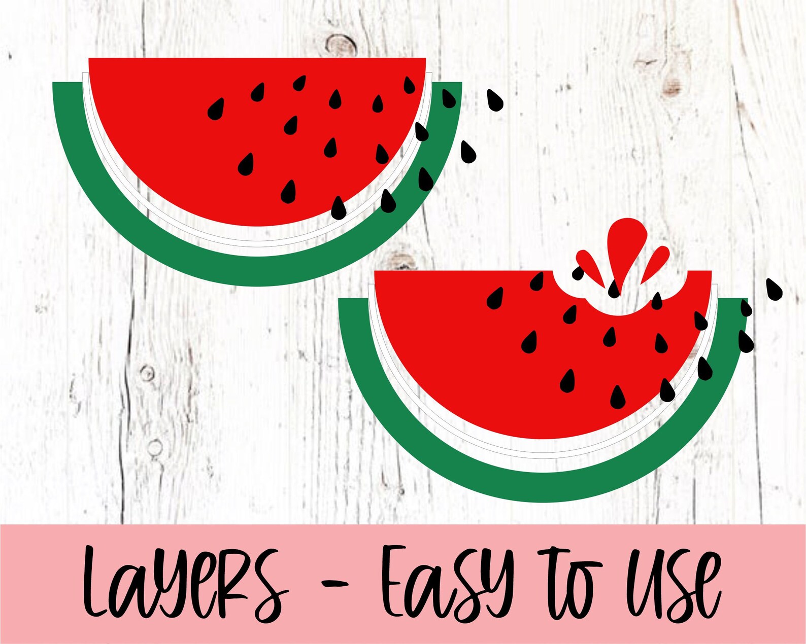 Watermelon Clipart SVG - Watermelon SVG - Fruit Slice - Digital ...