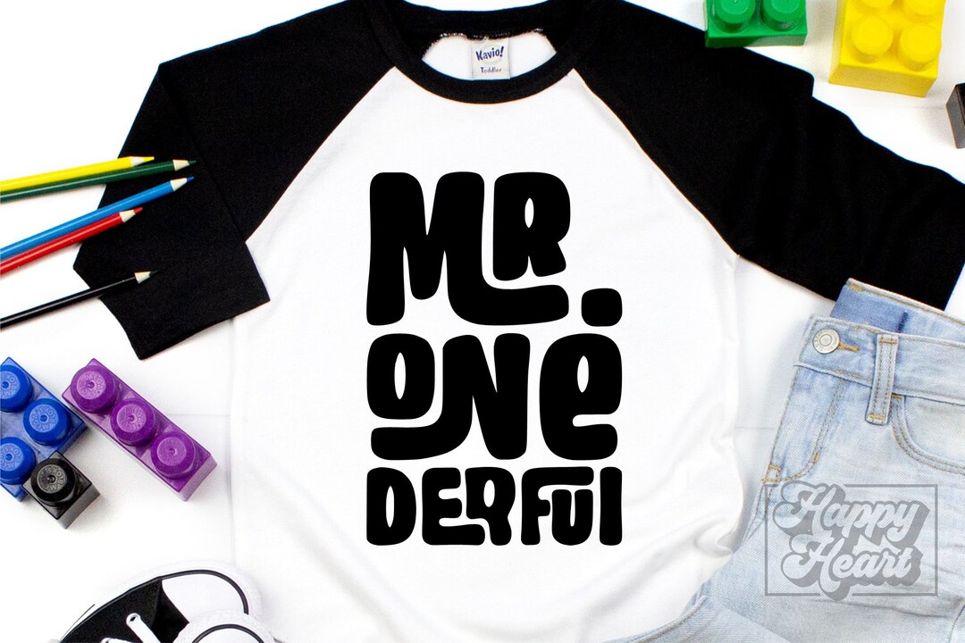 Mr Onederful SVG - First Birthday Boy SVG - 1st Birthday Shirt ...